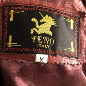 Vintage | Jackets & Coats | Red Vintage Italian Leather Jacket | Poshmark